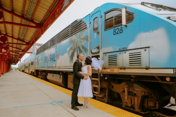 Tri-Rail Hosts First Ever Wedding at Delray Beach Station - OCQ