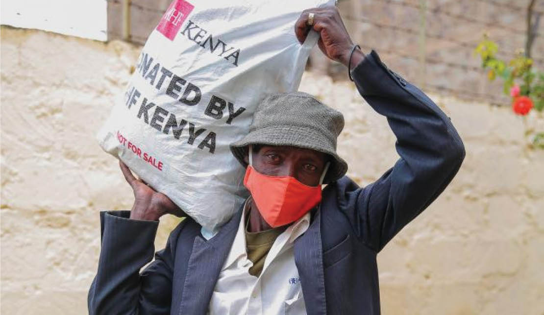 12,000 Food Parcels Reach AHF Africa Clients - OCQ