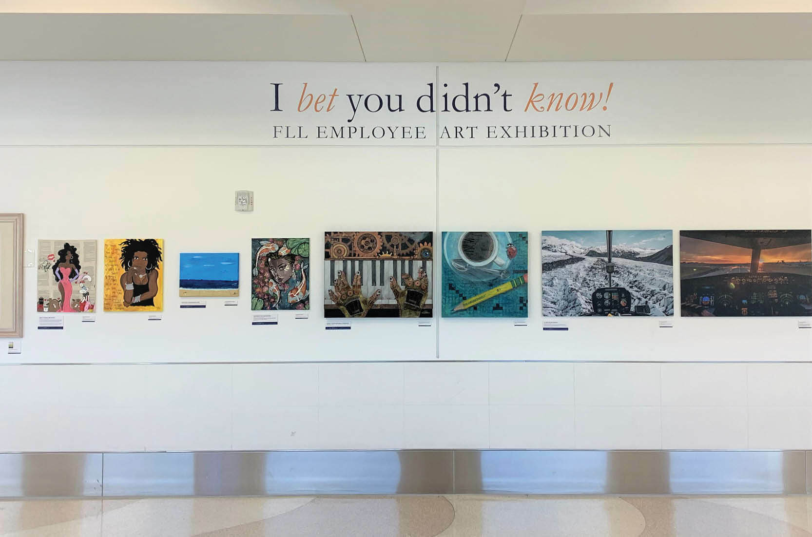 Airport Employee Art Exhibition I Bet You Didn't Know! - OCQ