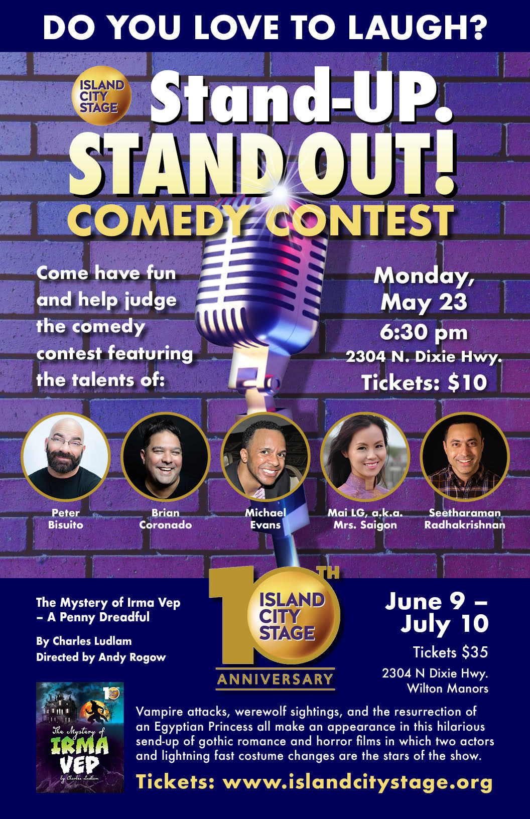 Laugh your way to Island City Stage's Stand-UP. STAND OUT! Comedy ...