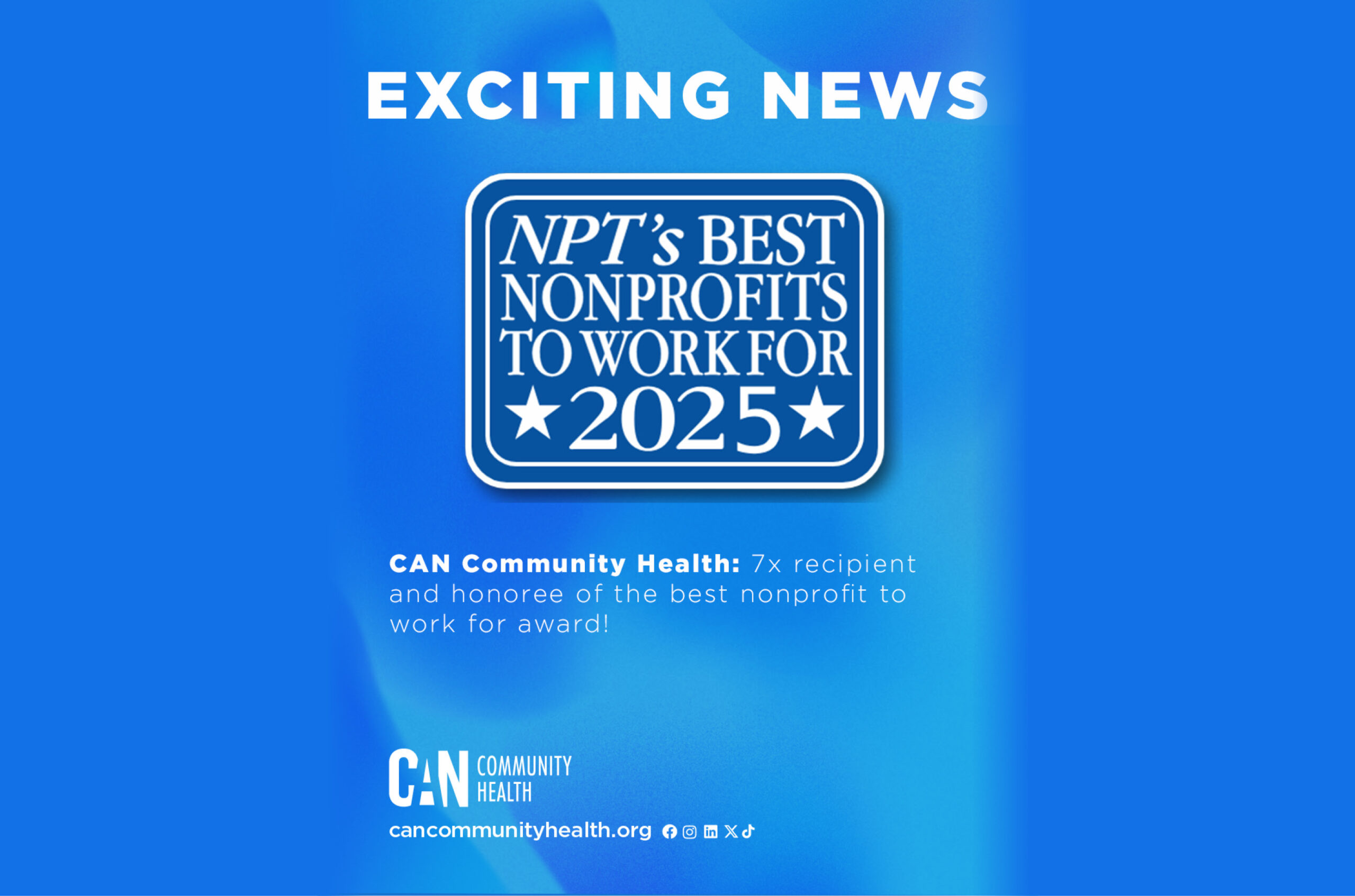 CAN Community Health Recognized as a Best Nonprofit to Work For in 2025 ...
