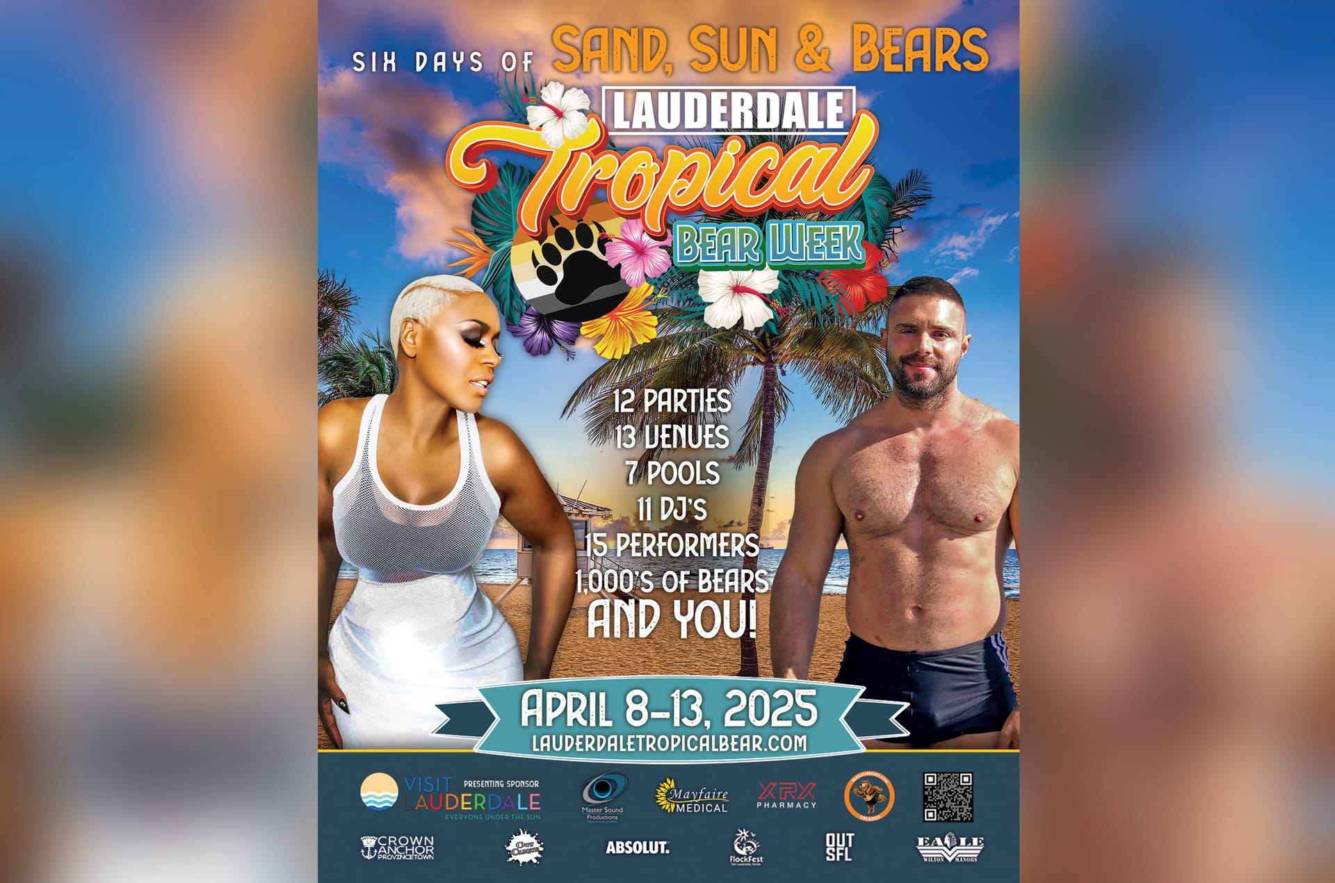 Eagle Takes Tropical Bear Week Next Level - OCQ